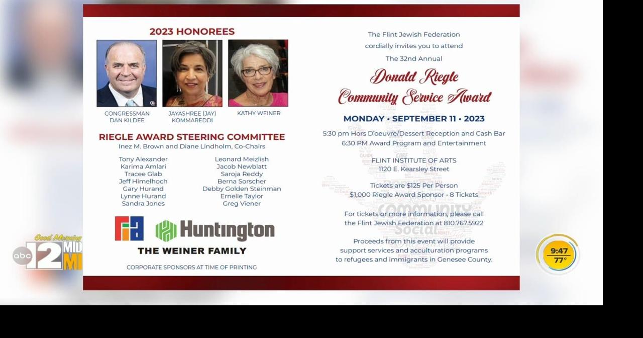 The Flint Jewish Federation will honor three recipients of the Donald ...