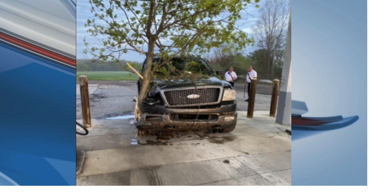 18-year-old accused of OWI after a tree was found embedded in truck ...