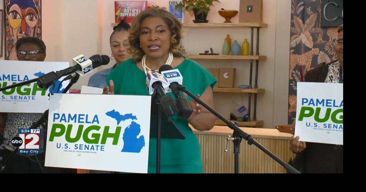 Pamela Pugh announces campaign for U.S. Senate in Flint | Video | abc12.com