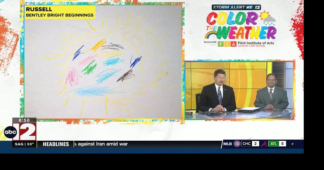 Color the Weather for May 13, 2026: Russell | Color The Weather | abc12.com