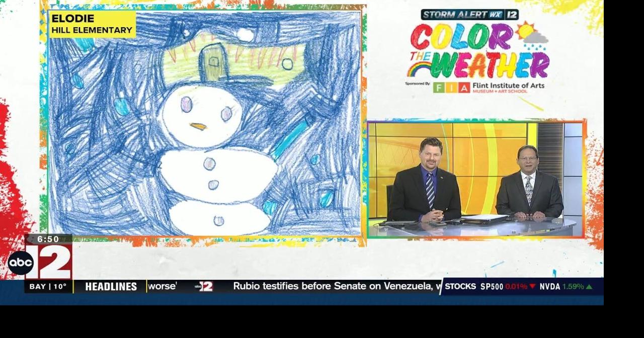 Color the Weather for Jan. 29, 2026: Elodie | Color The Weather | abc12.com