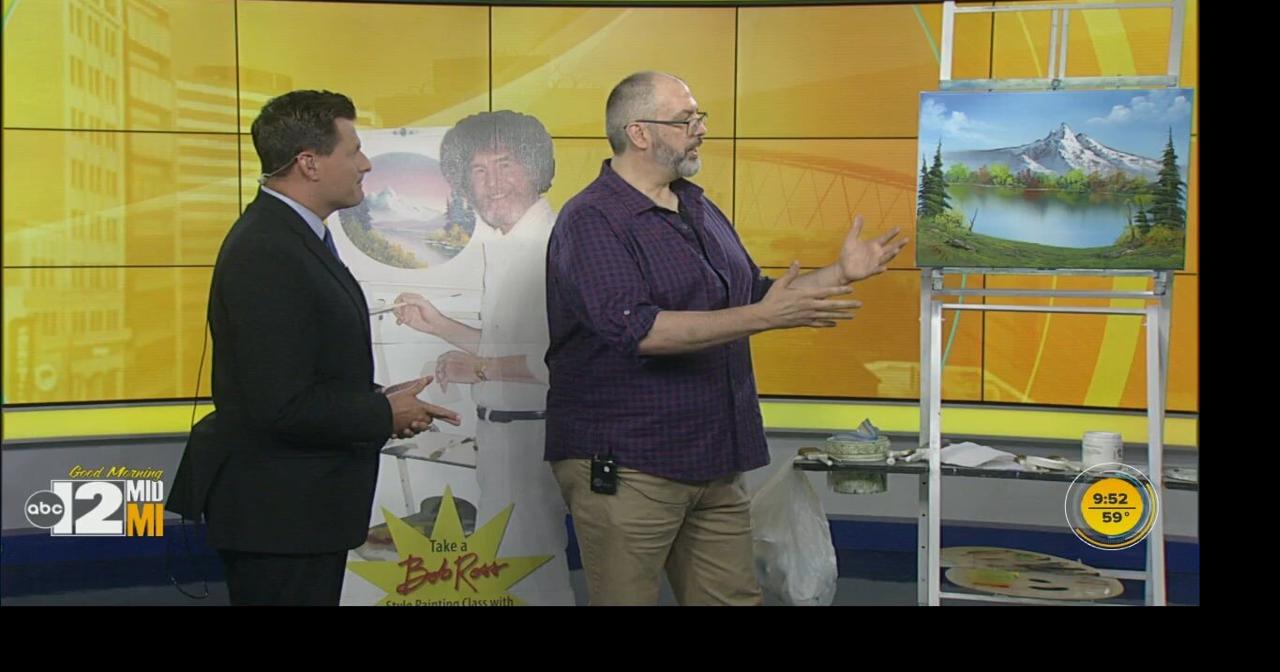 Ted Simpson paints nature scene live on Good Morning Mid-Michigan ...
