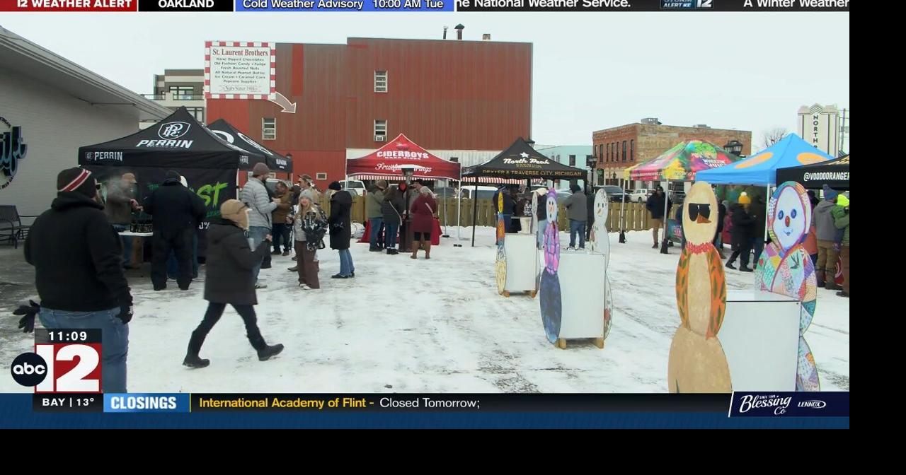 Bay City hosts first Freezefest winter festival downtown | Video ...