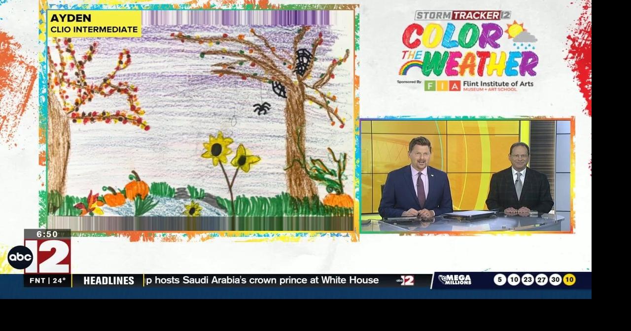 Color the Weather for Nov. 19, 2025: Ayden | Color The Weather | abc12.com