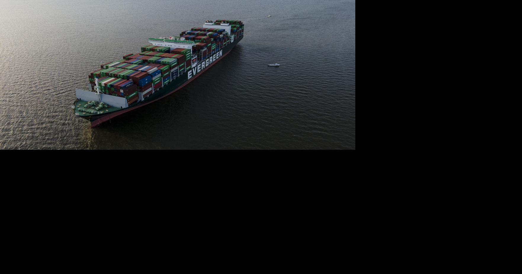Evergreen container ship runs aground in Chesapeake Bay nearly a year ...