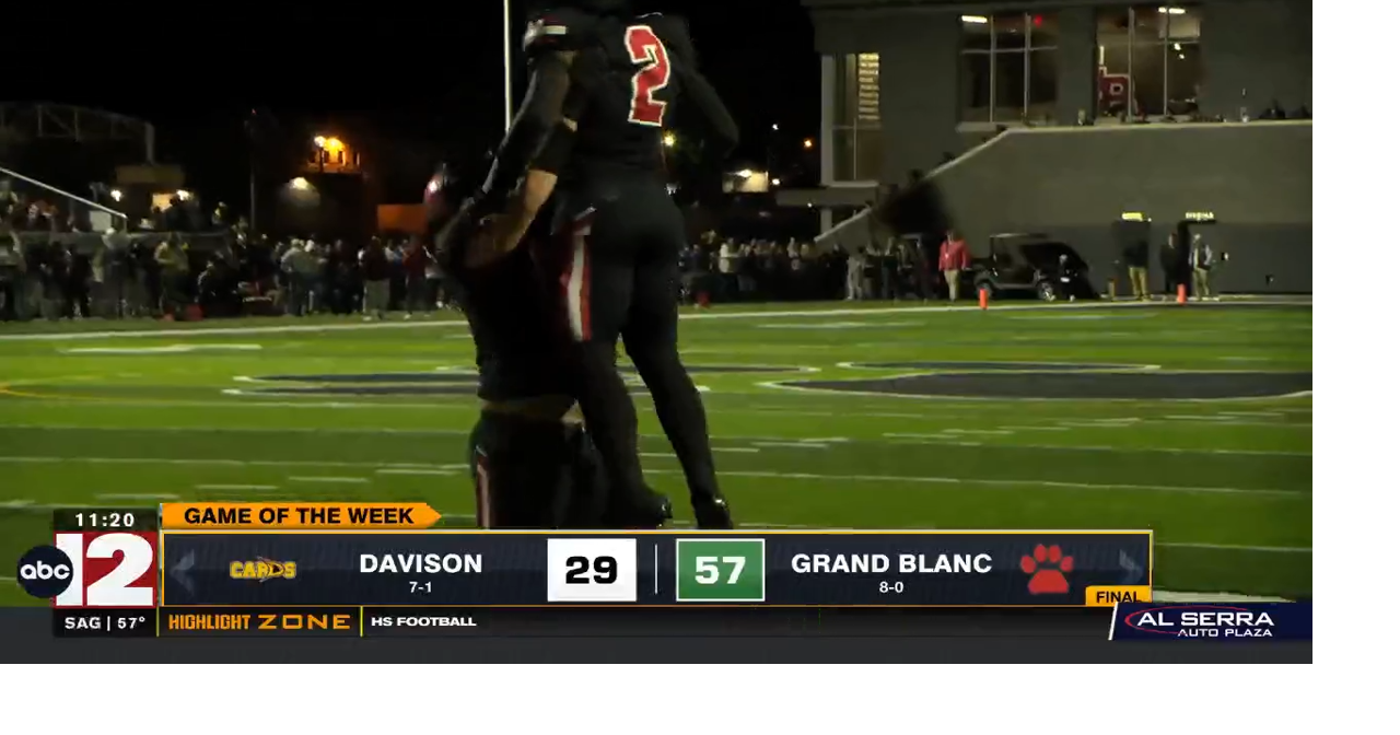 Grand Blanc vs Davison GOTW | Highlight Zone | abc12.com