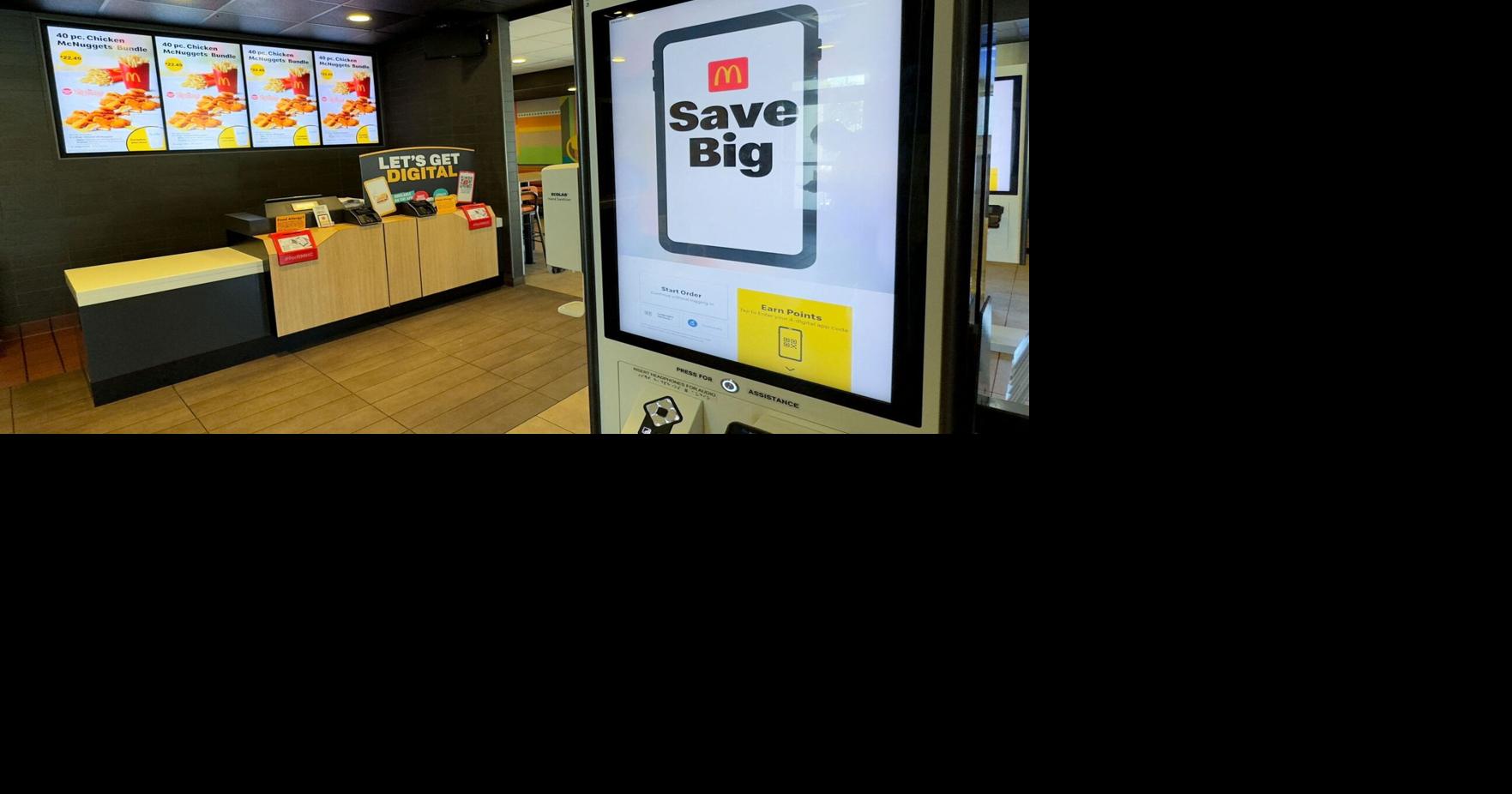 California restaurants fast food workers with kiosks after minimum wage ...