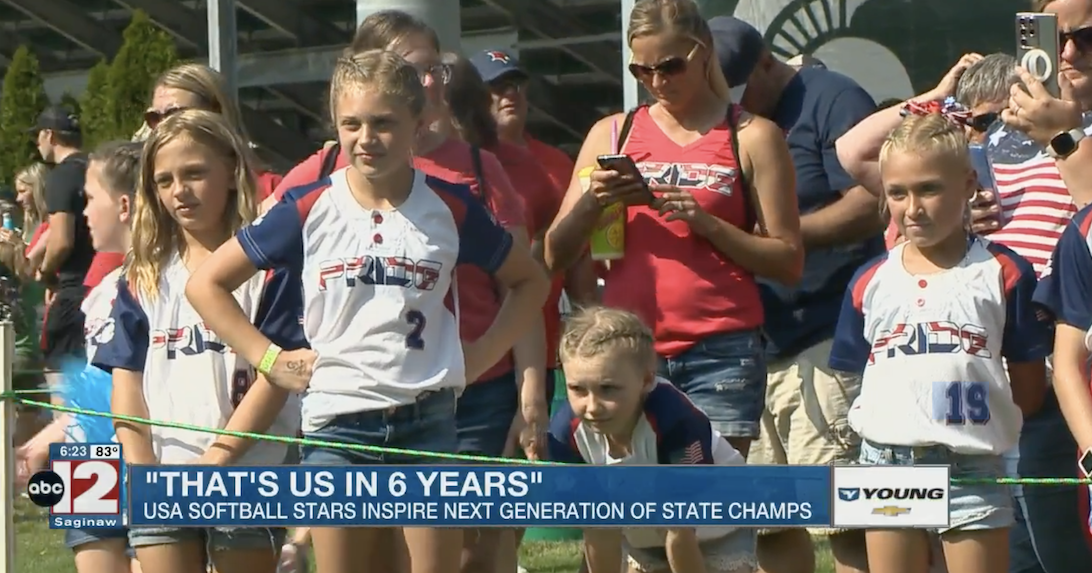 "That's us in 6 years!" - USA softball inspires the next generation ...