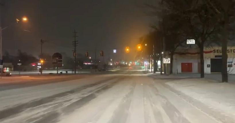 Wednesday morning road conditions saw snow, slick spots | Video | abc12.com