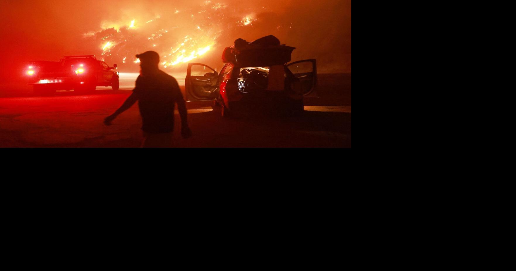 Line, Airport and Davis fires grow in California and Nevada, displacing ...