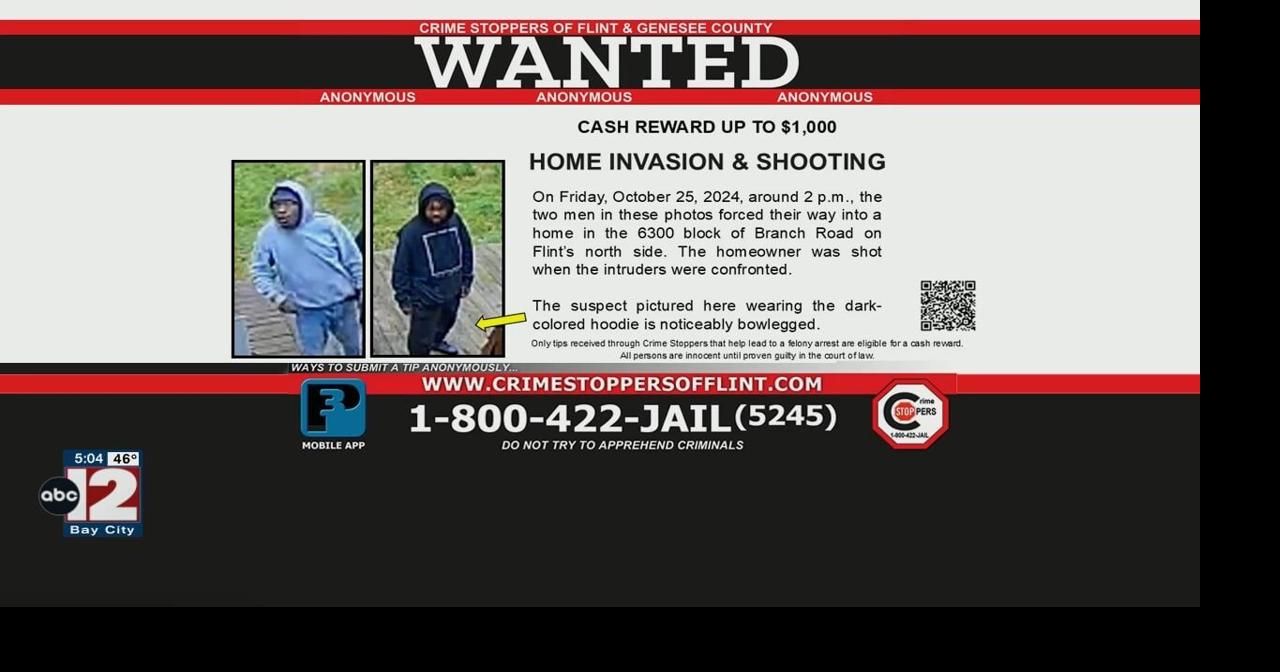 Police looking for suspects in home invasion shooting in Flint | Crime ...