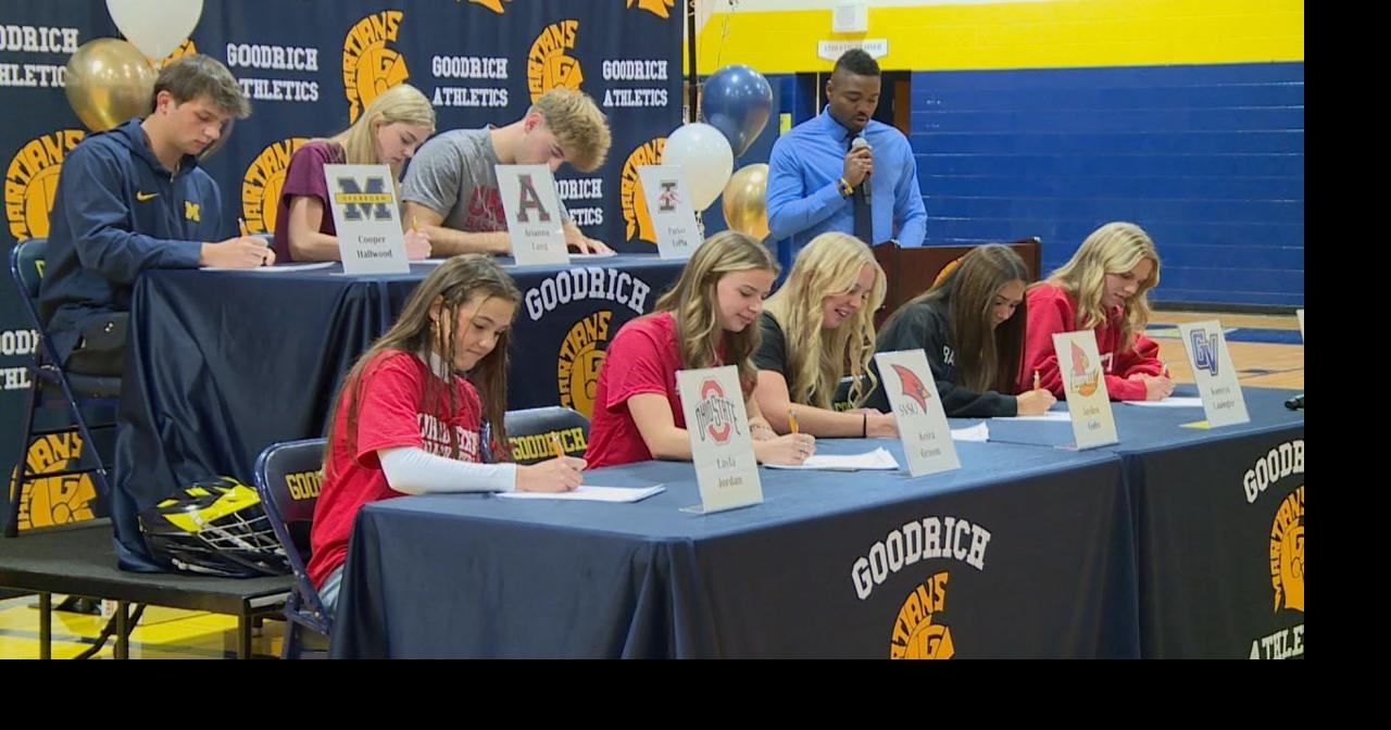 Eight Goodrich student-athletes sign to play college sports | Sports ...