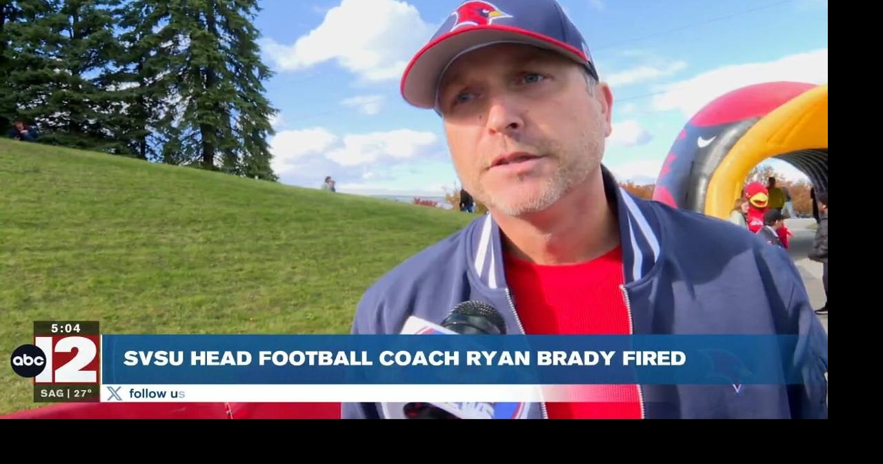Saginaw Valley State University fires head football coach Ryan Brady | Video | abc12.com