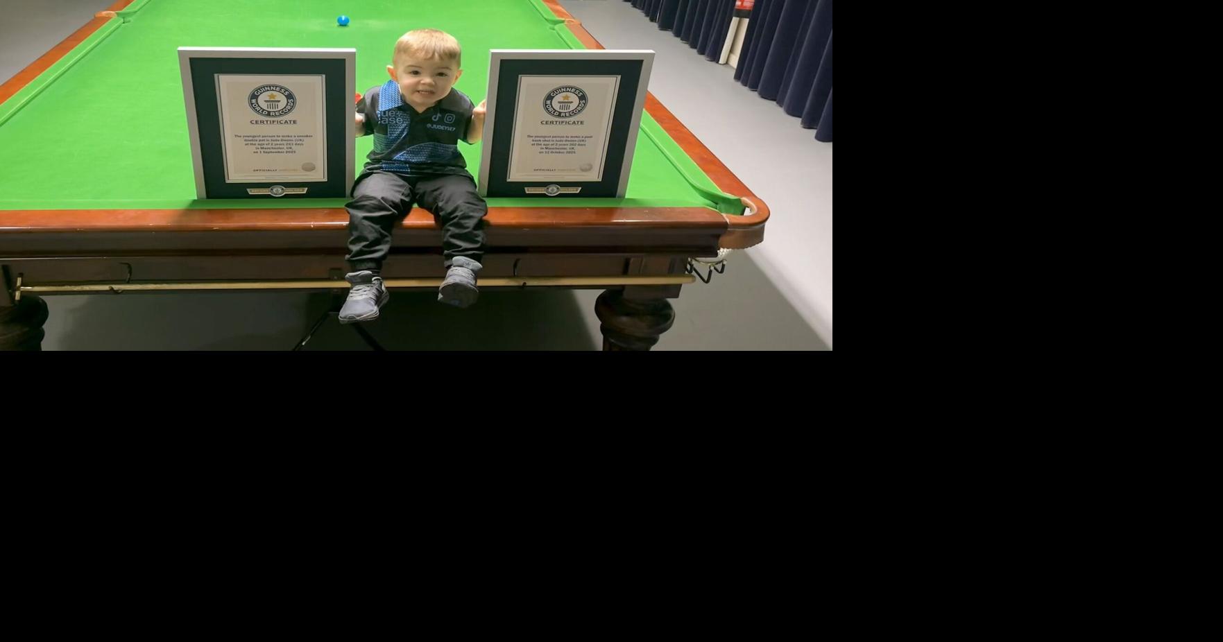 2-year-old boy sets world record for snooker trick shots | Sports ...
