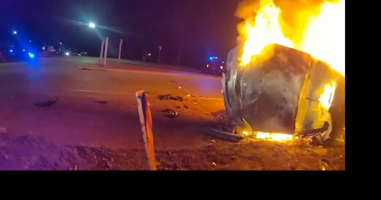 Police rescue woman from burning car in Mount Pleasant | Local | abc12.com