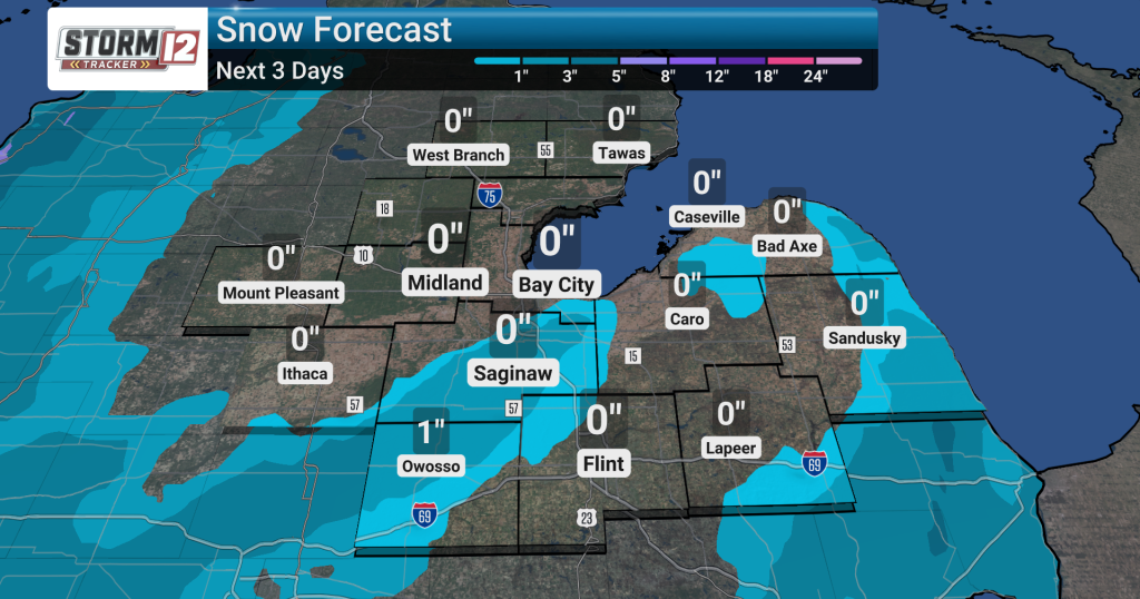 Snow Tapers, Still a Chilly Monday | Forecast | abc12.com