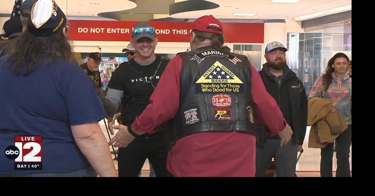 Operation Handshake welcomes veterans to Bishop International Airport ...