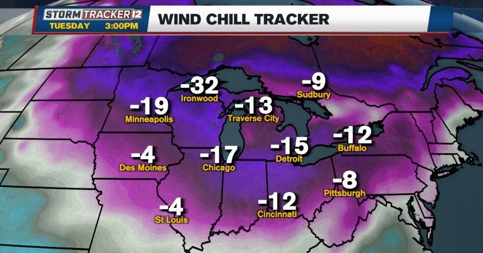 Polar vortex bringing coldest air in two years to Mid-Michigan ...