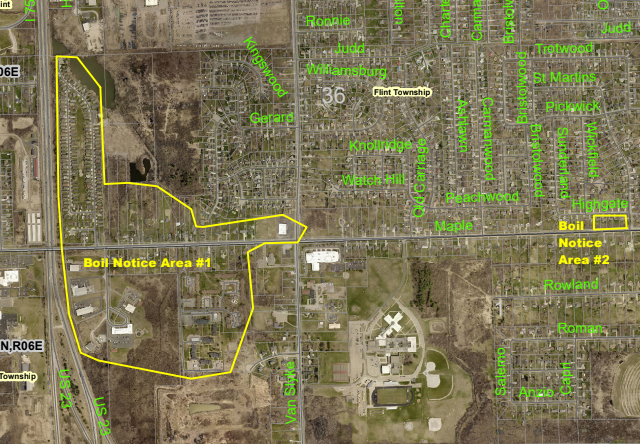 Precautionary boil water notice for isolated portions of Flint Township ...