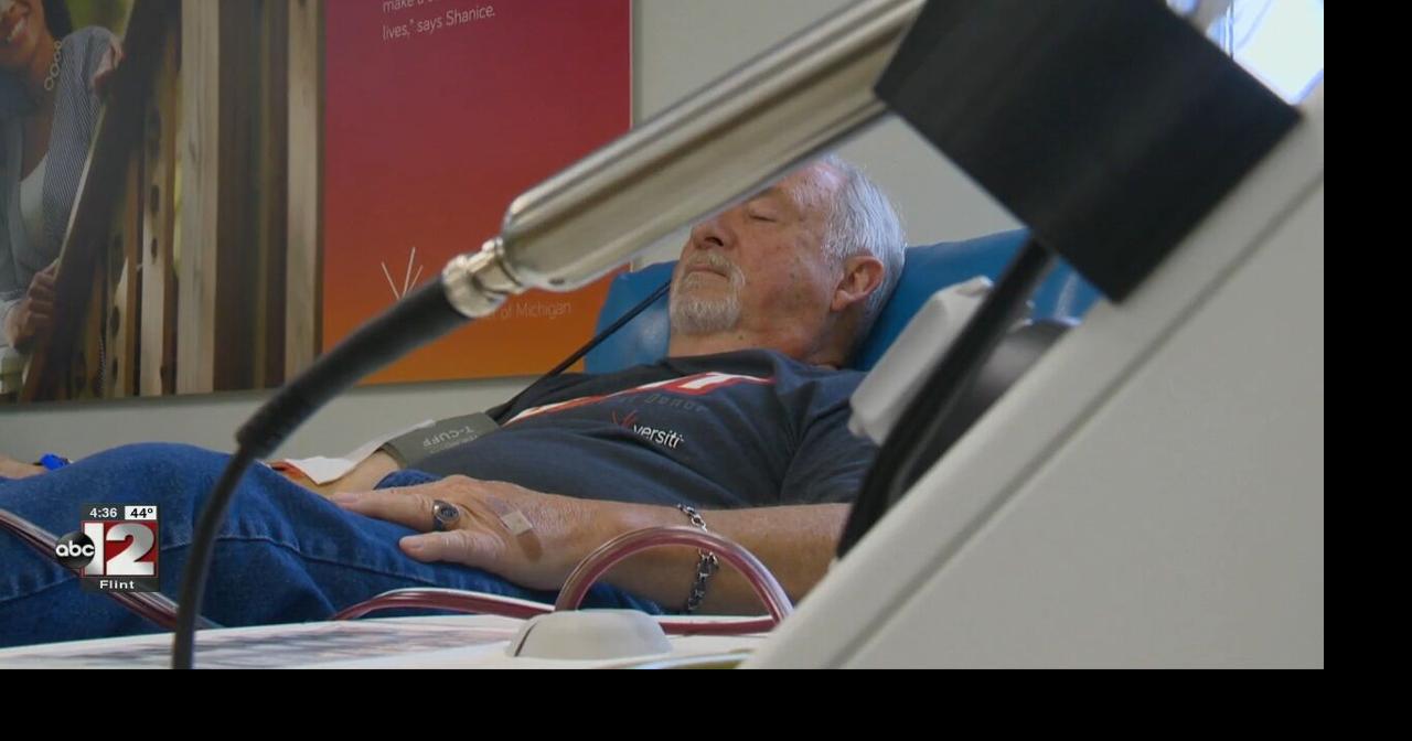 Saginaw man honored for donating 50 gallons of blood and platelets ...