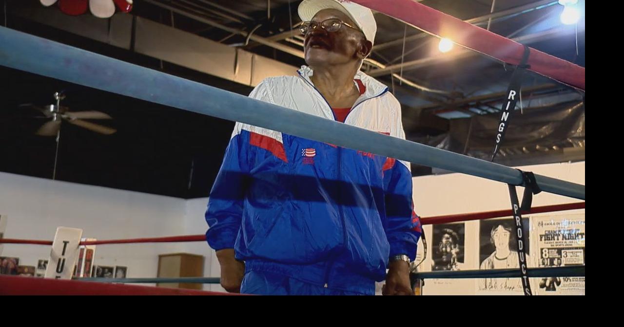 Joe Byrd Sr. looks off into the distance at his home gym | | abc12.com
