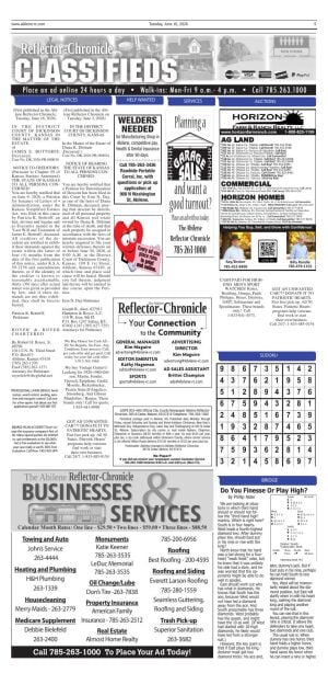 Page ARC 6-16-26 PG 1 | e-Edition | abilene-rc.com