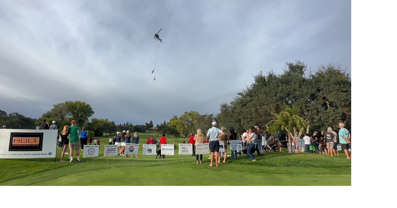 A helicopter ball drop at the proud to give golf tournament | News ...