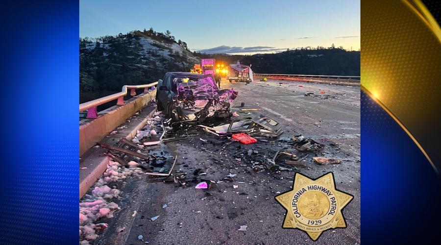 Head-on collision on Highway 70 bridge near Yankee Hill leaves 2 ...