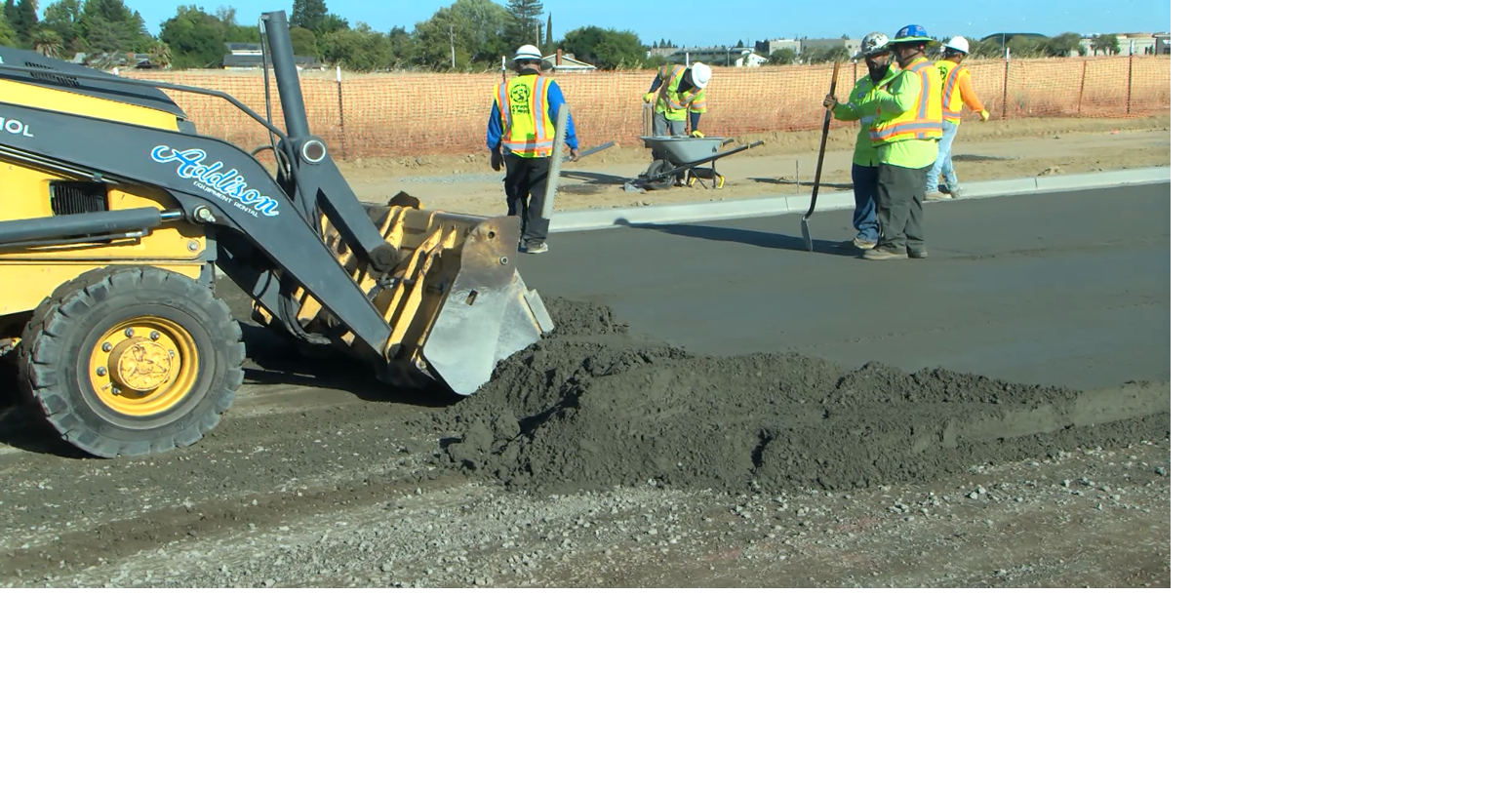 Paving new concrete on Bruce Road | News | actionnewsnow.com