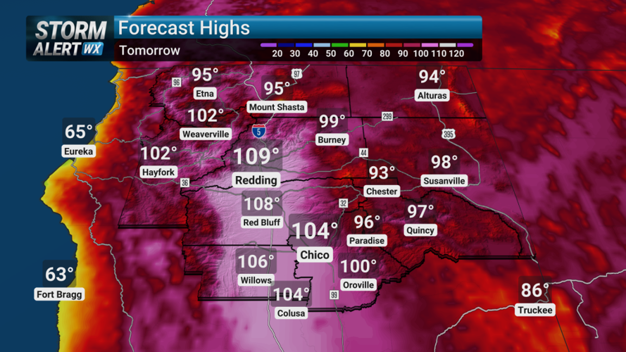 Extreme Heat Continues, Then Cools | Forecast | actionnewsnow.com