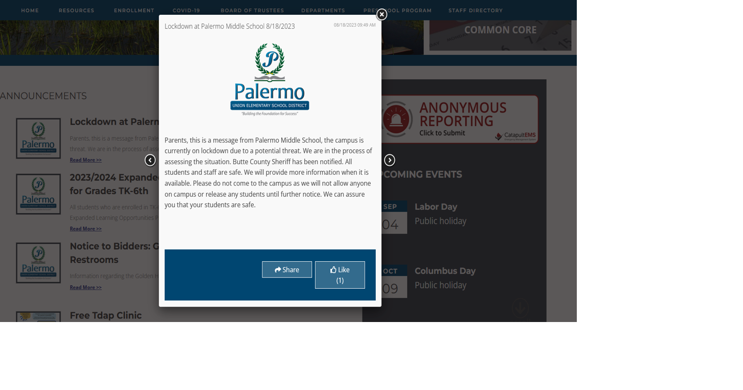 Palermo Middle School on lockdown due to a potential threat | News ...