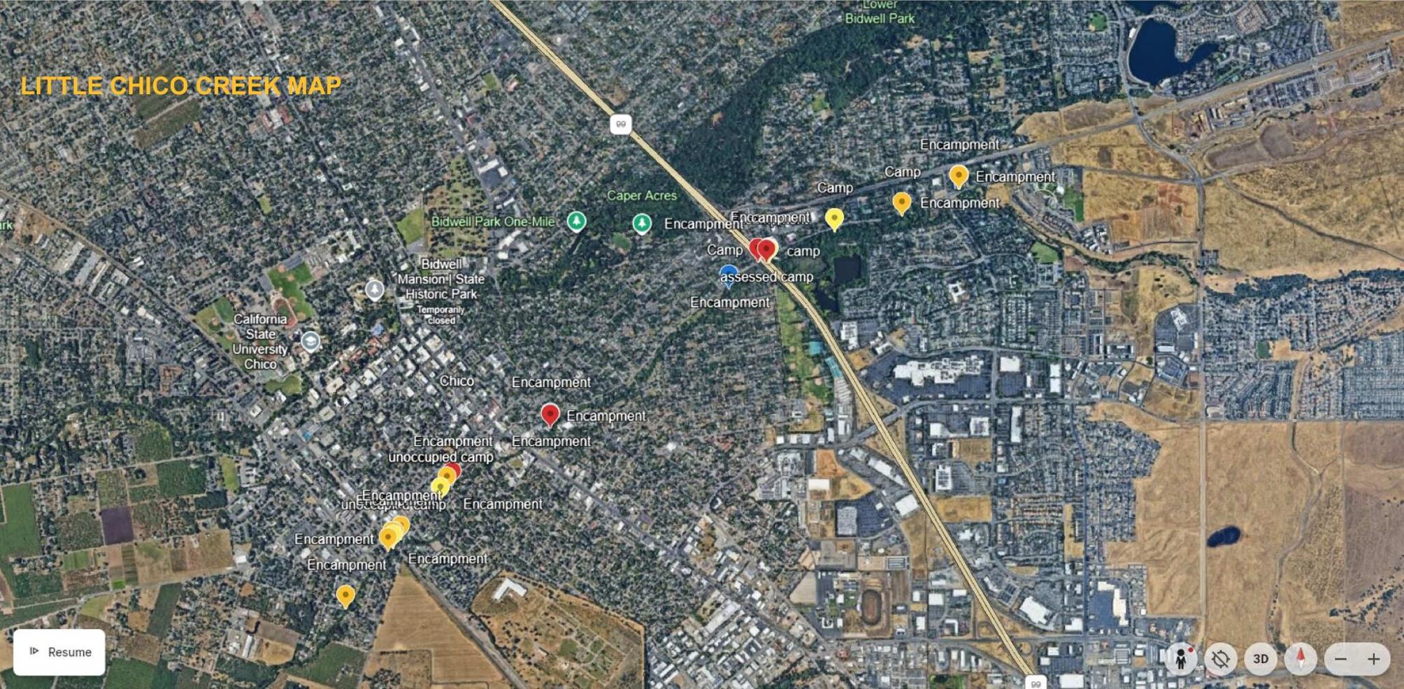 City of Chico to enforce camping ordinances at three locations ...