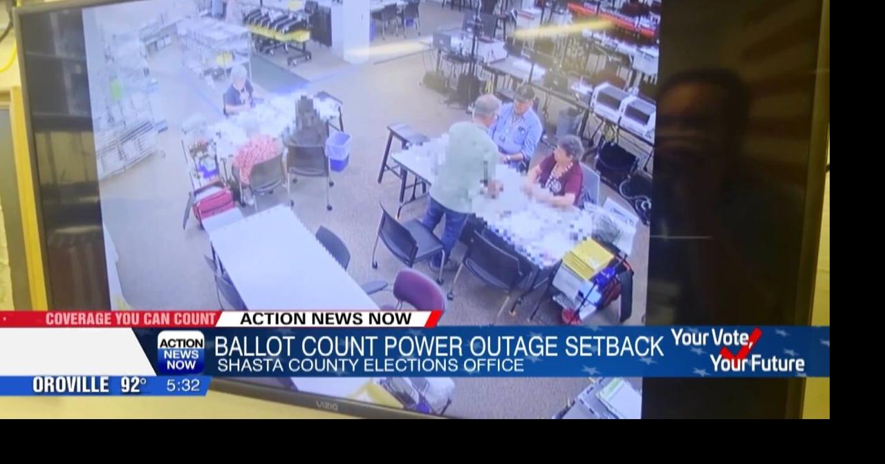 Shasta County power outage halts ballot count for 90 minutes | Video ...