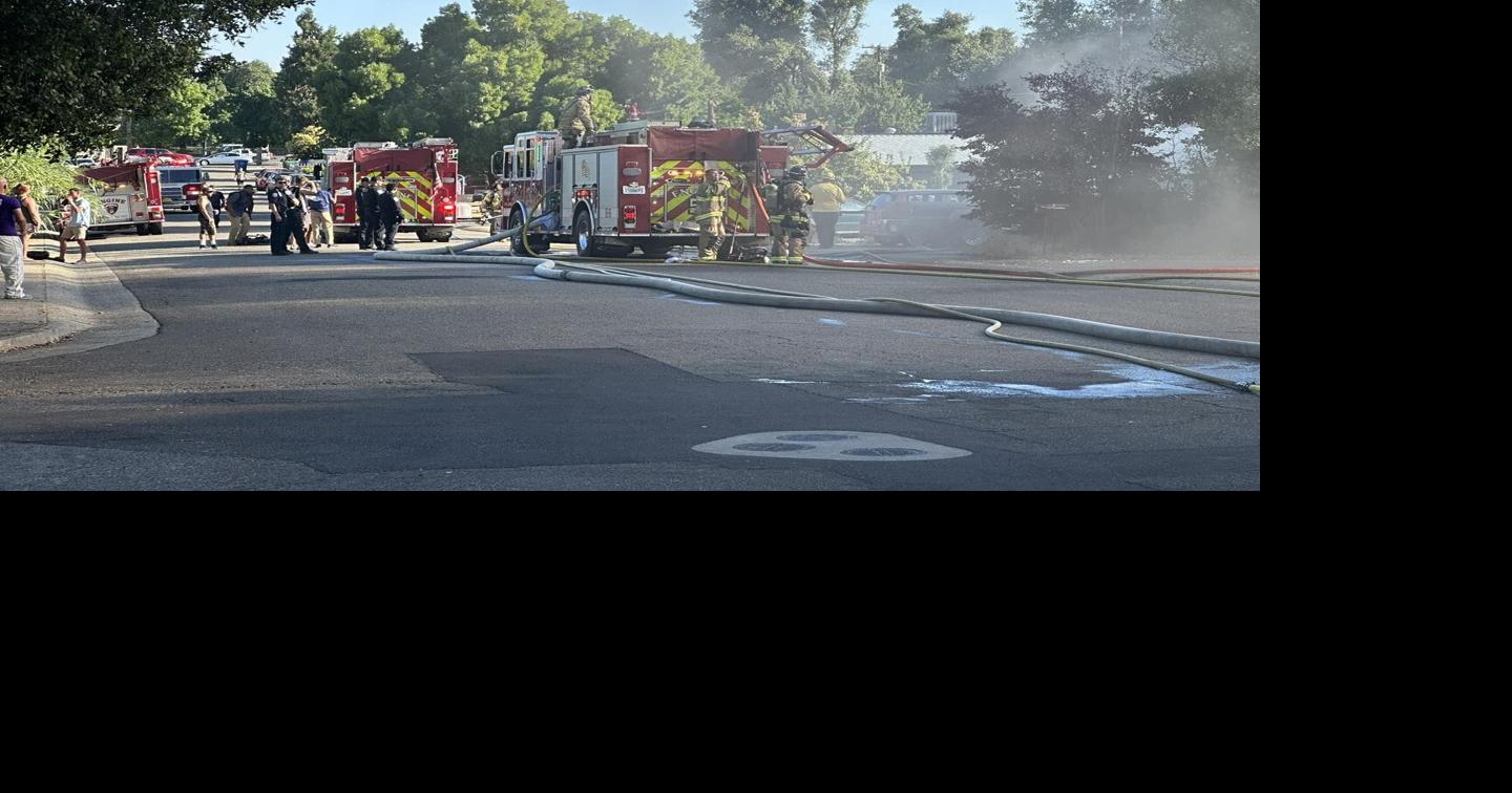 Redding Fire responding to a house fire, multiple structures involved ...