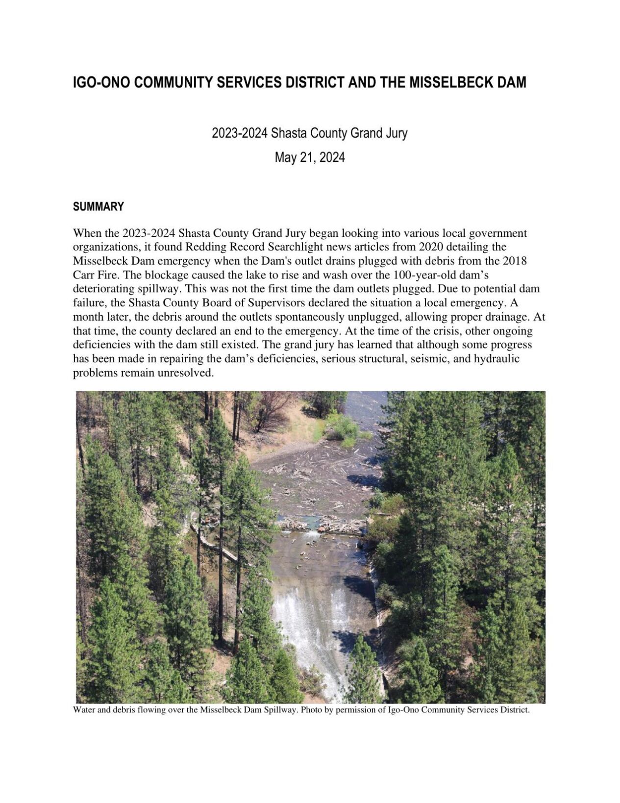 Shasta County Grand Jury says serious problems remain in the repair of ...