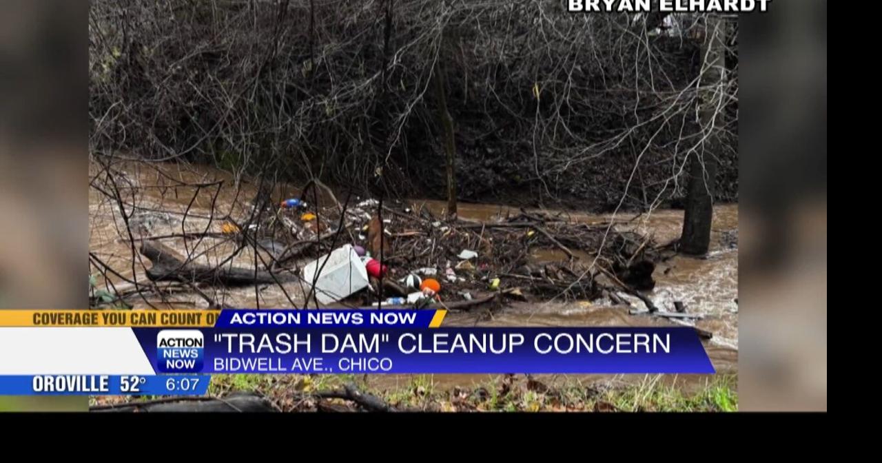 Crews to remove trash dam that formed in Big Chico Creek | Video ...