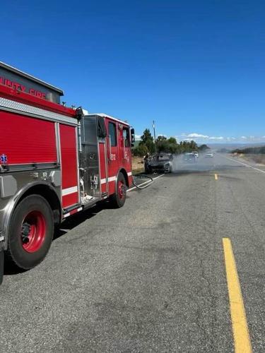 Tehama County firefighters contain vehicle fire Wednesday afternoon ...