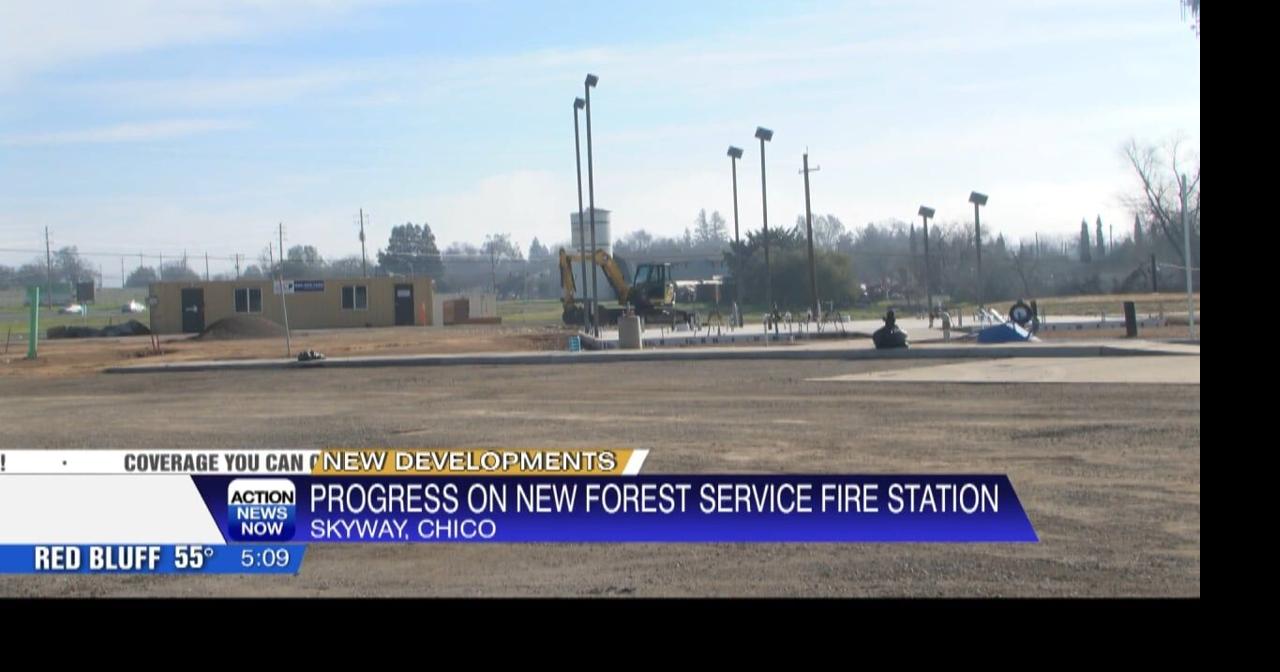 Construction of new U.S. Forest Service fire station on the Skyway ...