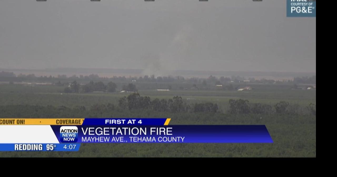 Fire crews stop the forward progress of a 2-acre fire in Tehama County ...