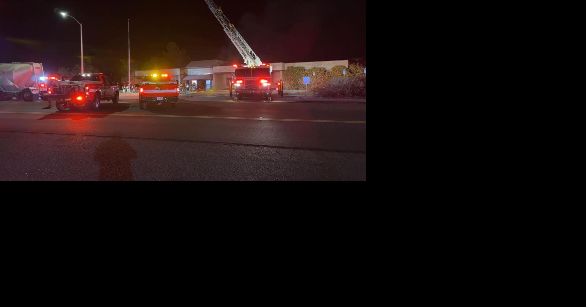 Firefighters respond to fire at old Record Searchlight building in ...