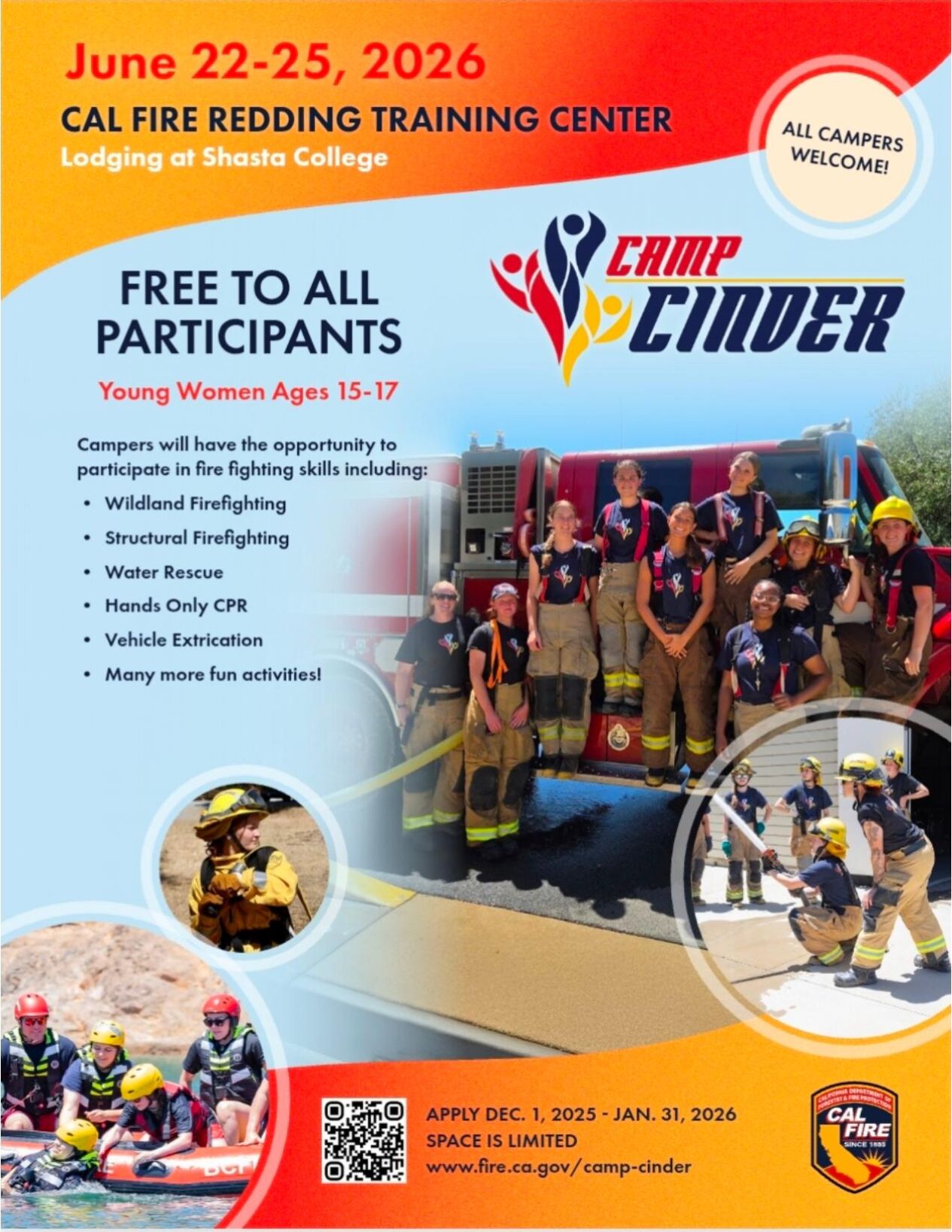 CAL FIRE Offers Free Firefighting Experience to young women 15-17 at ...