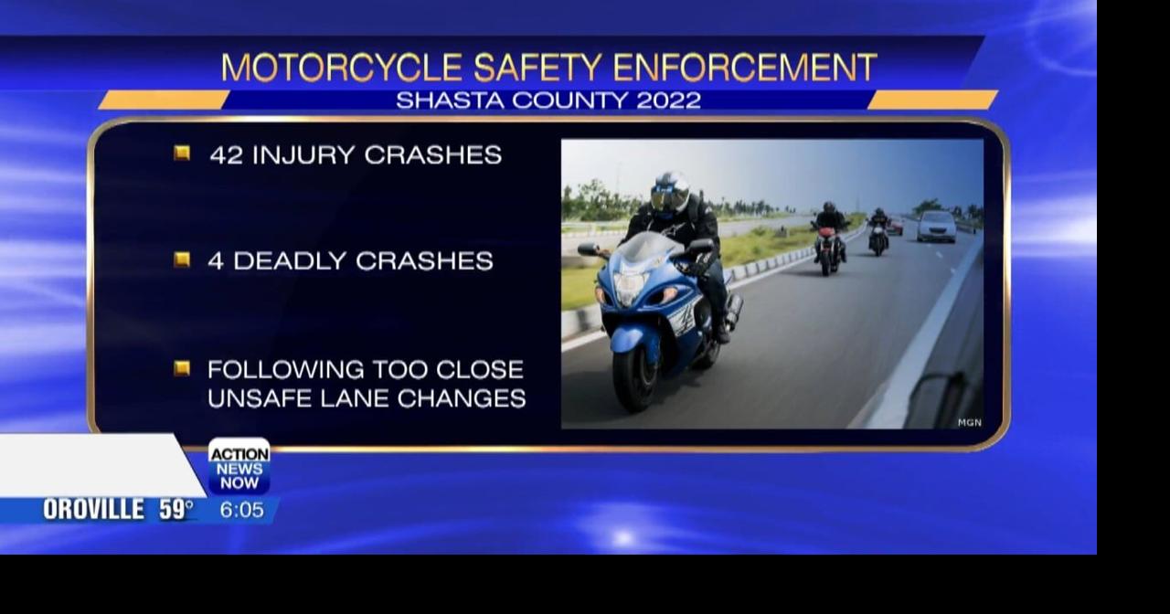CHP: Motorcycle safety enforcement in Shasta County | Video ...