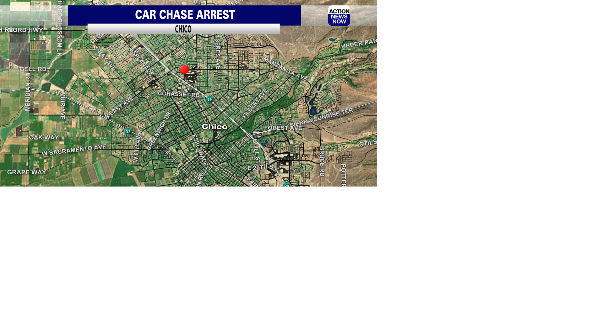Officers arrest man who led police on car chase throughout Chico | News ...