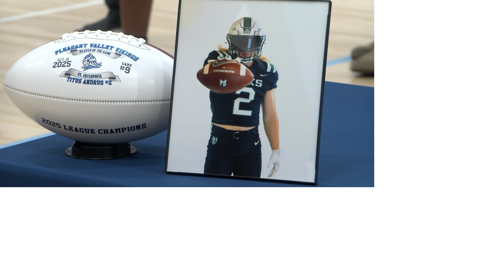 Pleasant Valley senior Titus Andrus signs full-ride football ...
