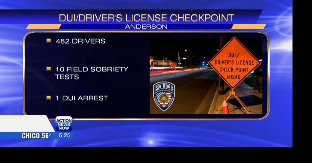 482 drivers contacted, 1 arrested for DUI by Anderson Police during DUI ...