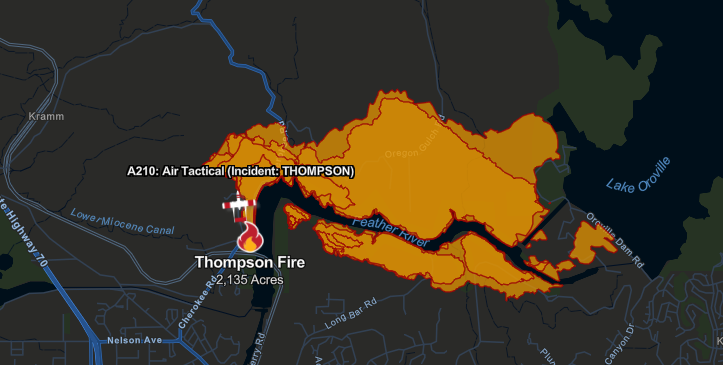 Thompson Fire: 3,002 acres, 0% containment | News | actionnewsnow.com
