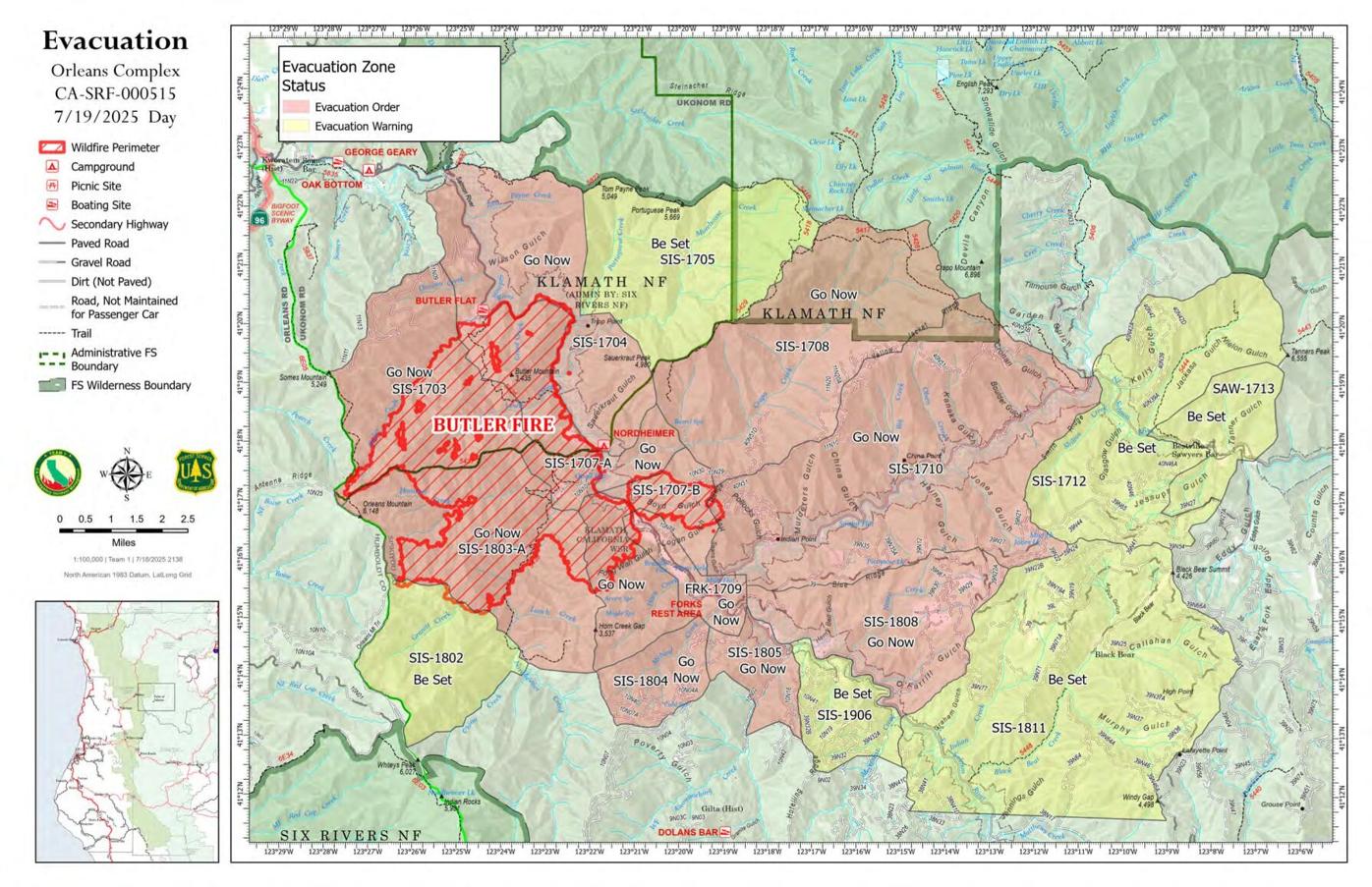Orleans Complex: 14,342 acres burned, 2% containment | News | actionnewsnow.com