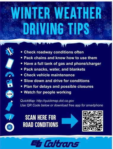Caltrans issues travel advisory for incoming series of winter storms ...
