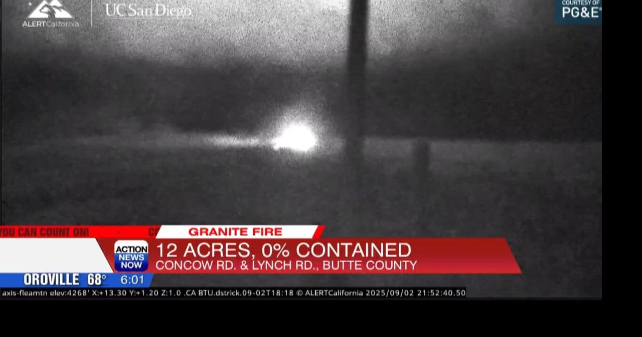 Granite Fire prompts evacuation warning in Butte County | Video ...