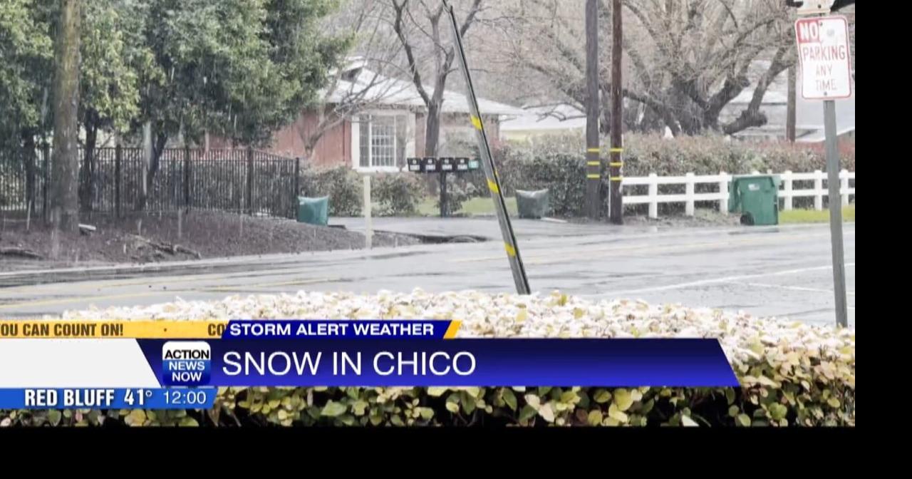 Rare snow in Chico: First measurable snowfall since 1988 | Video ...